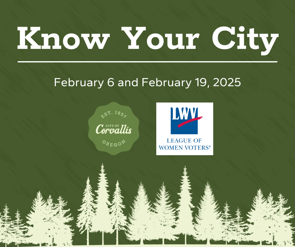 Know Your City Program Returns in February | Corvallis Oregon