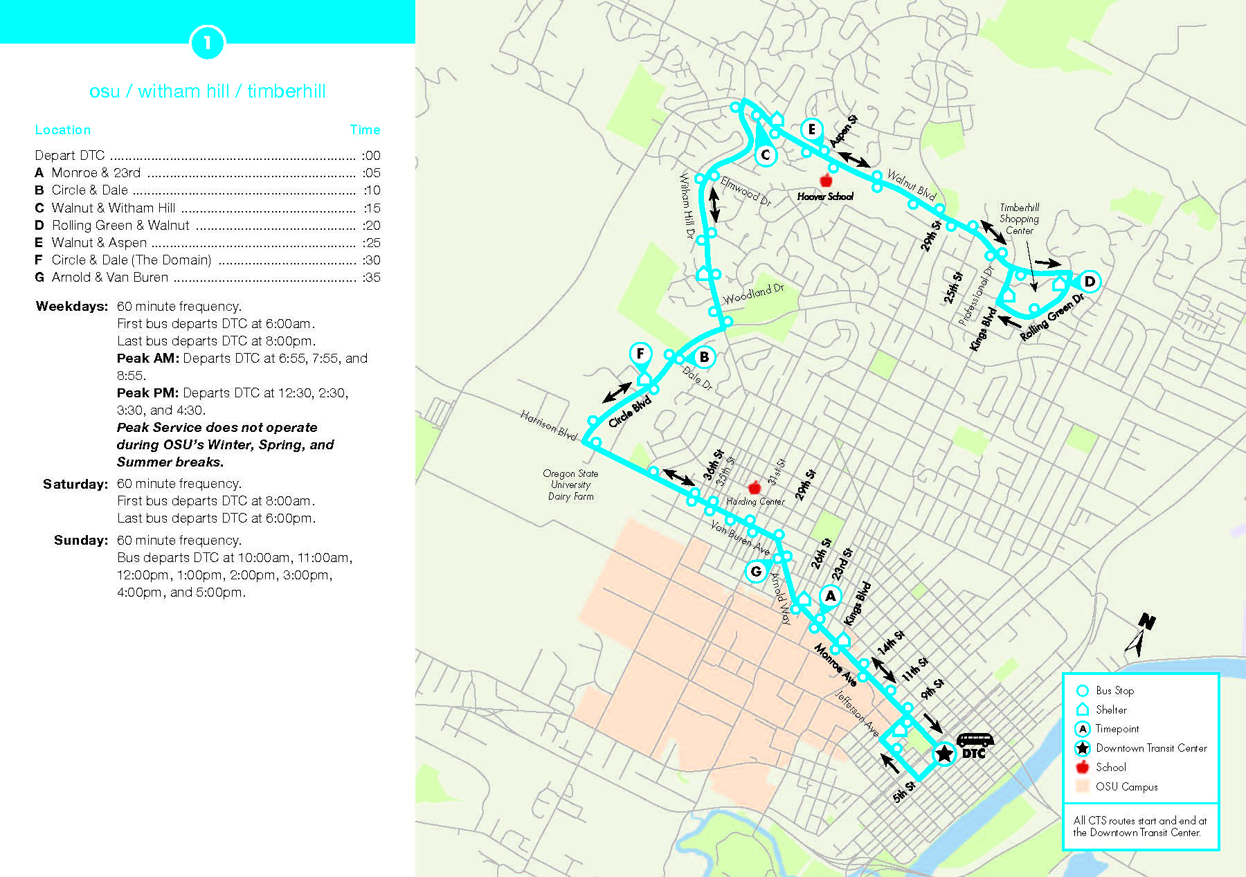 CTS Route 1 | Corvallis Oregon