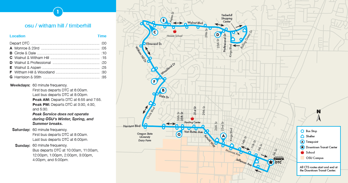 CTS Route 1 | Corvallis Oregon