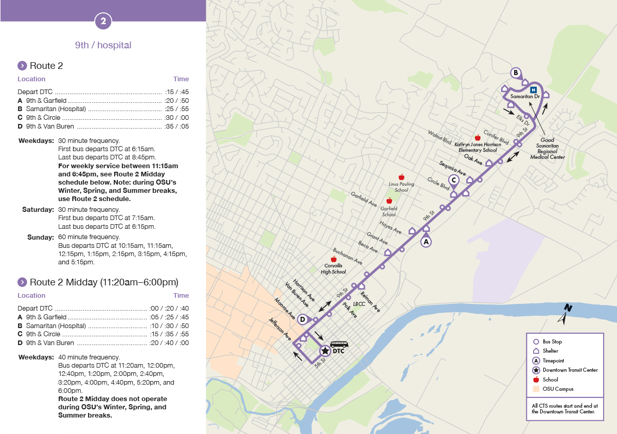 CTS Route 2 | Corvallis Oregon