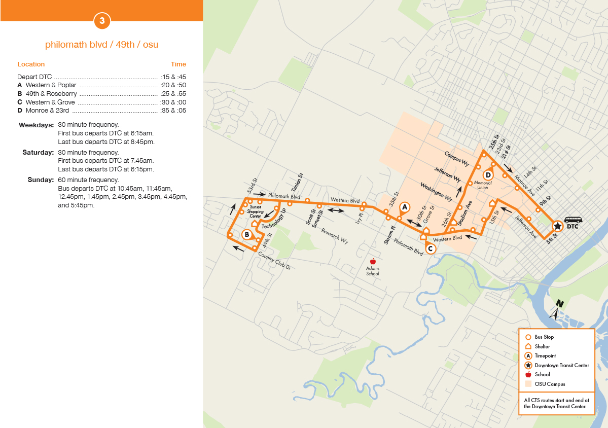 CTS Route 3 | Corvallis Oregon
