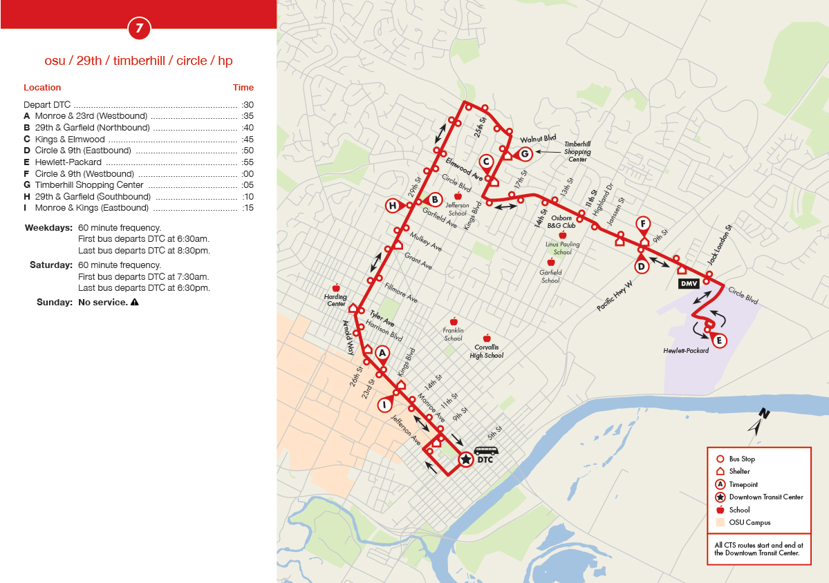 CTS Route 7 | Corvallis Oregon