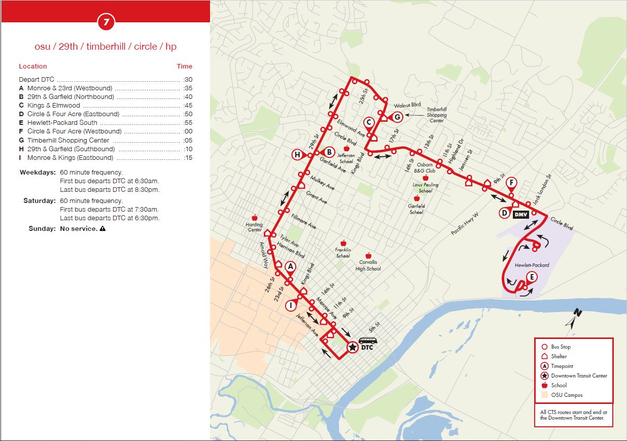 CTS Route 7 | Corvallis Oregon