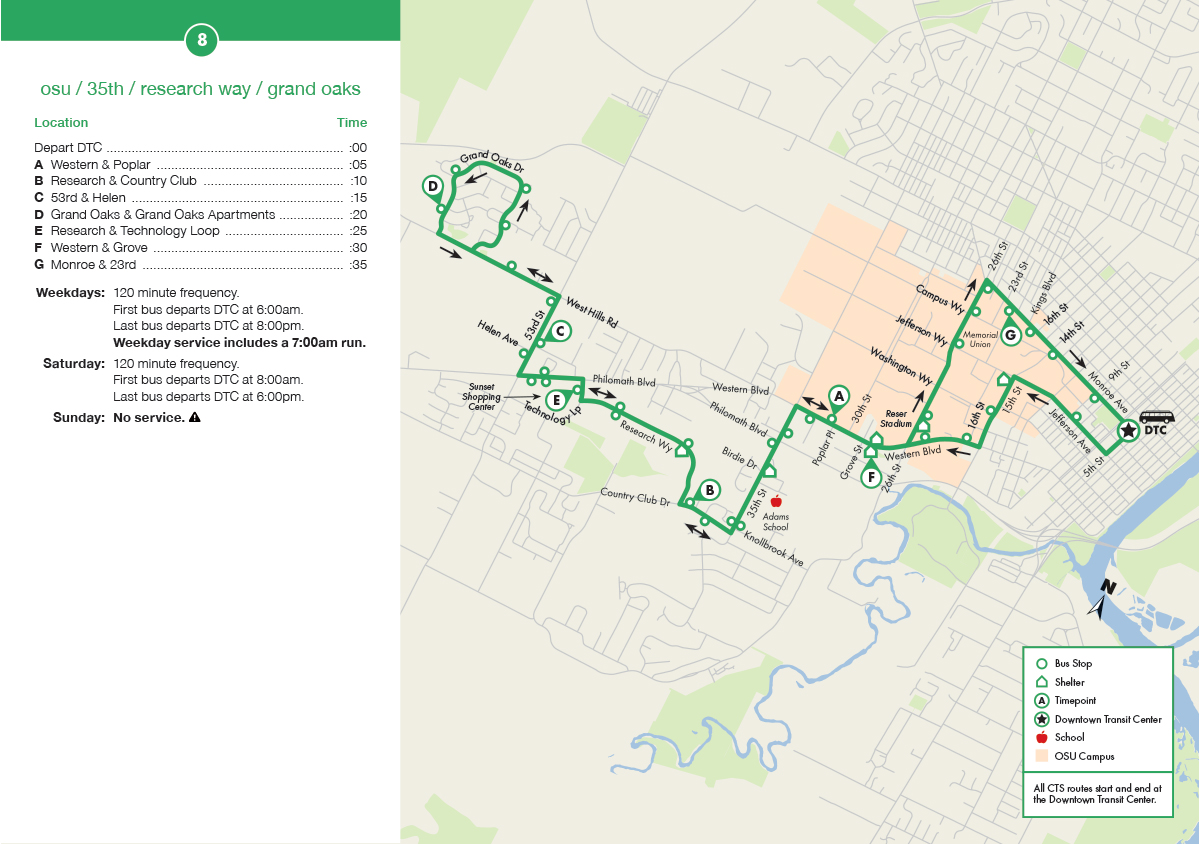 CTS Route 8 | Corvallis Oregon
