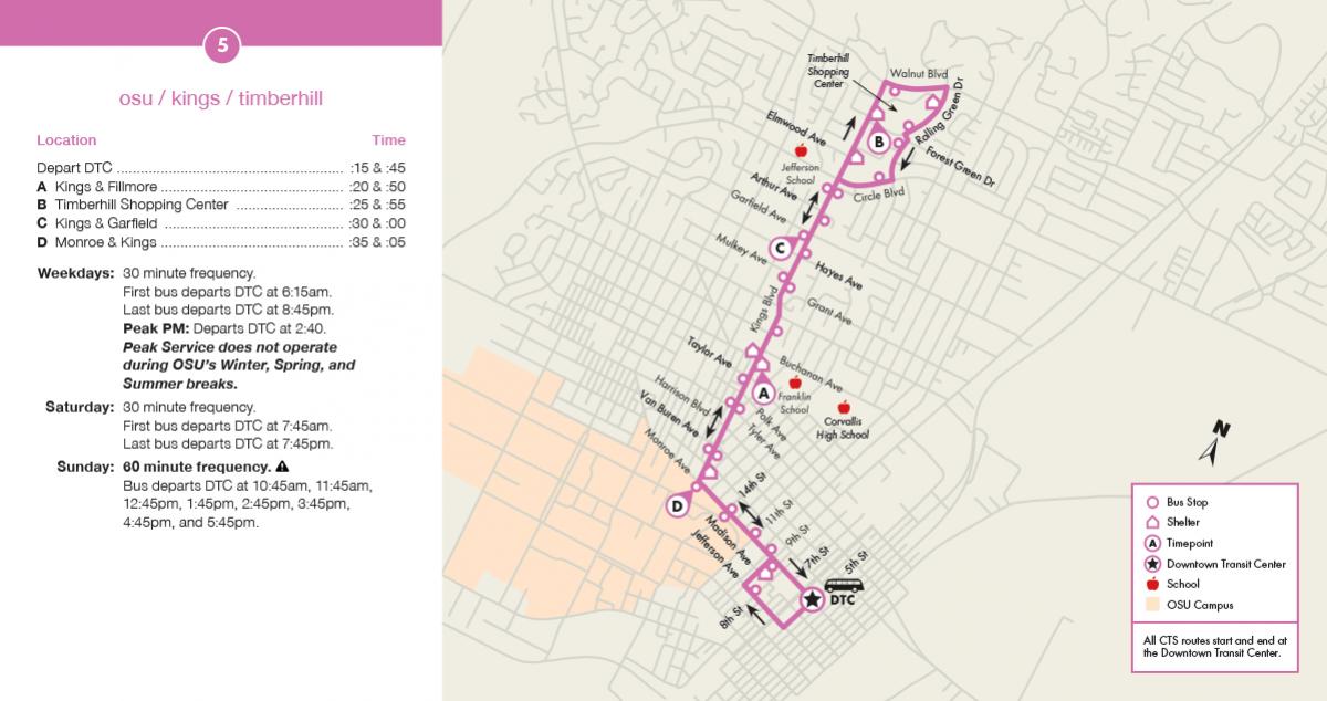CTS Route 5 | Corvallis Oregon