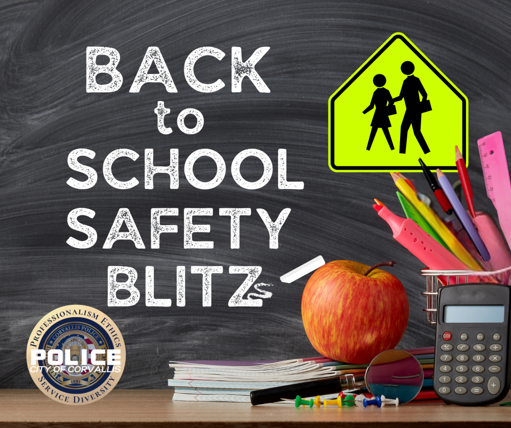 Back-to-School Traffic Safety Blitz | Corvallis Oregon